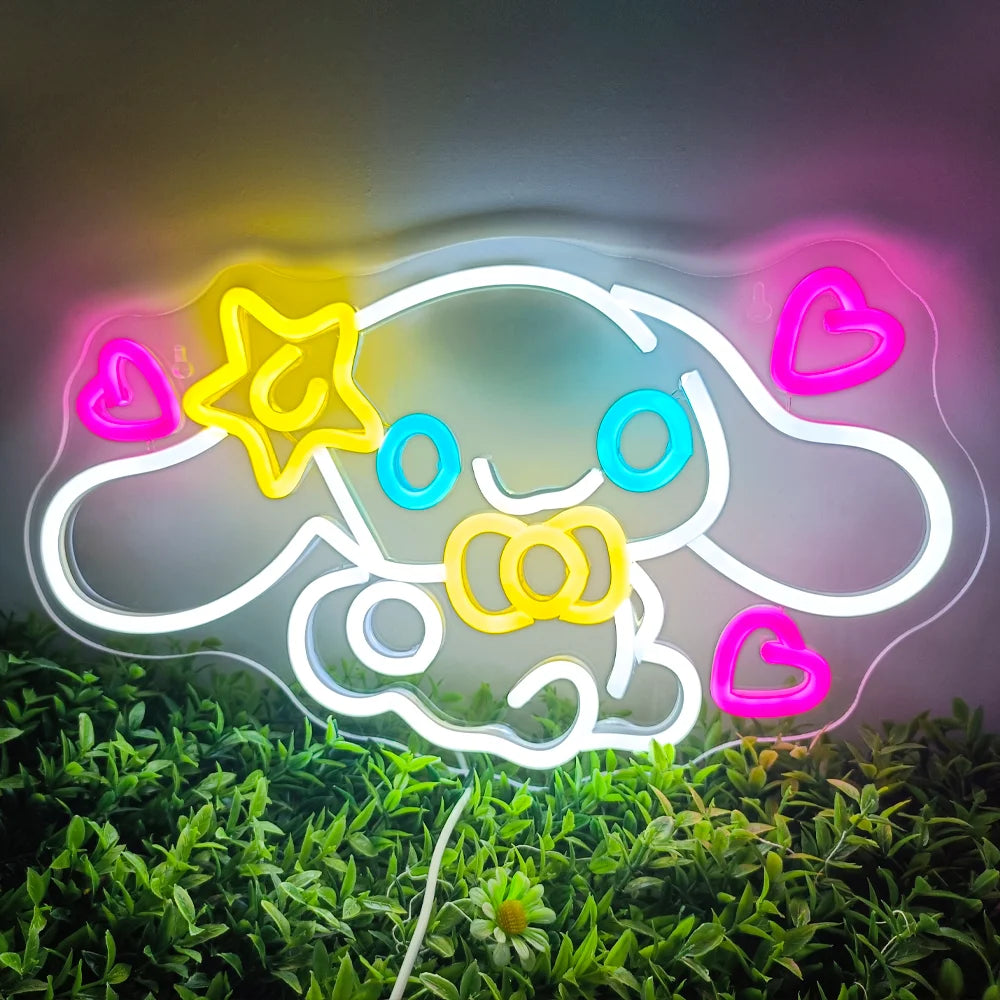 Cinnamoroll Neon Sign Dimmable USB Powered Japanese Anime Cute Cartoon ...