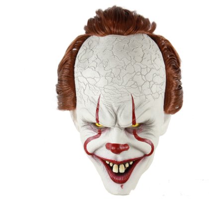 Halloween Horror Ghost Doll Wig with Blood Streaks and Zombie Mask ...