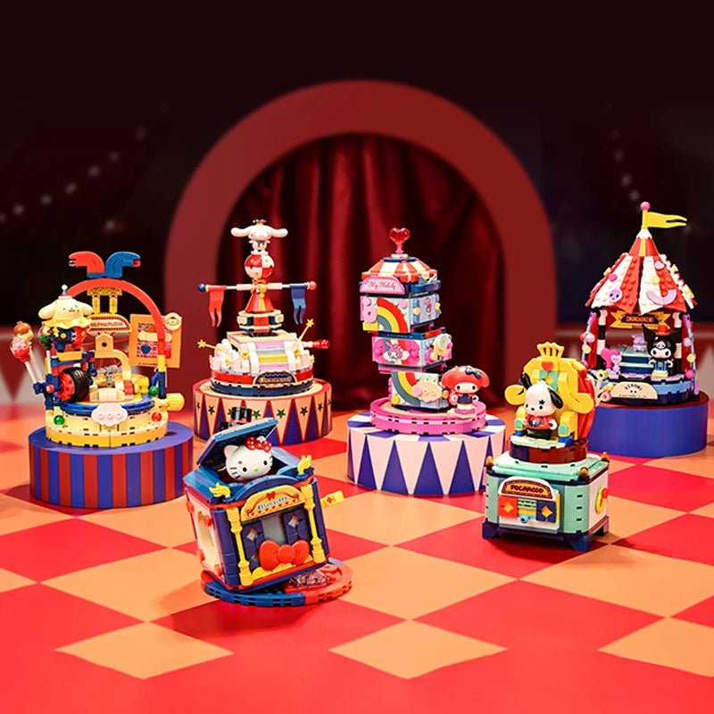 Hello Kitty Building Blocks Kuromi Magic Circus Cute Anime Character ...