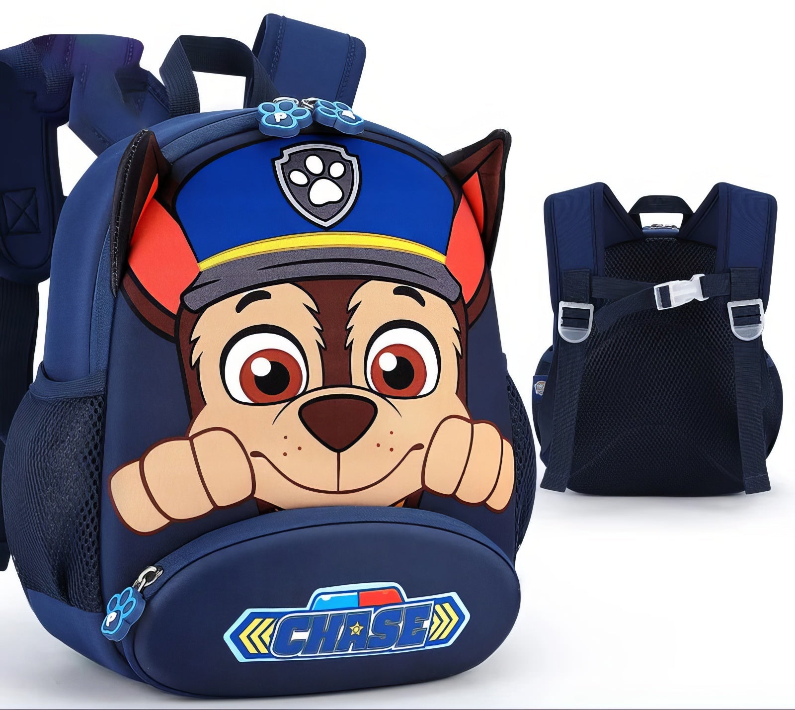 Paw Patrol Backpack – Chase & Skye Kids Travel Bag – 10.2"x8.3"x4.7 ...