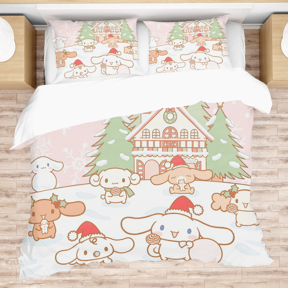 Cinnamoroll Bed Set - Cozy Quilted Bedding for Holiday Comfort| Lusy Store