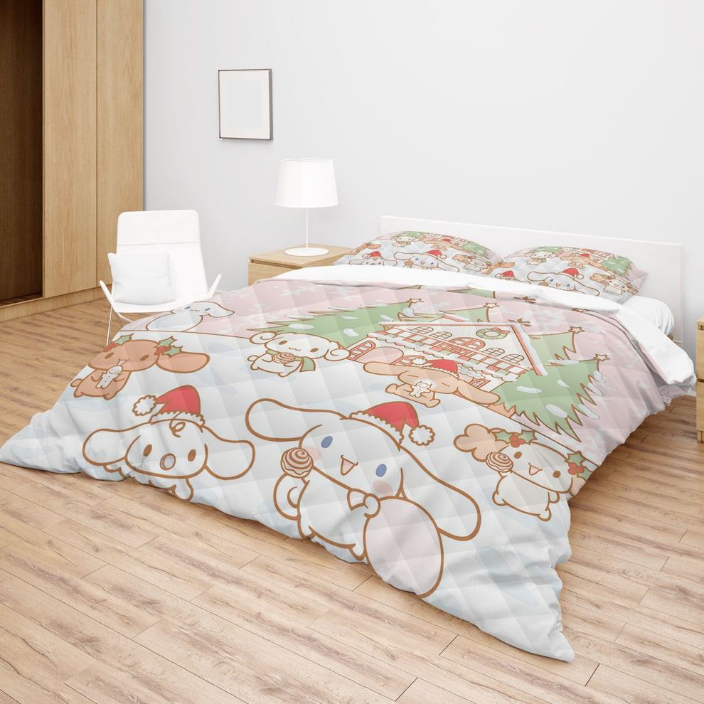 Cinnamoroll Bed Set - Snuggle Up with a Quilted Bedding Set Celebrate ...
