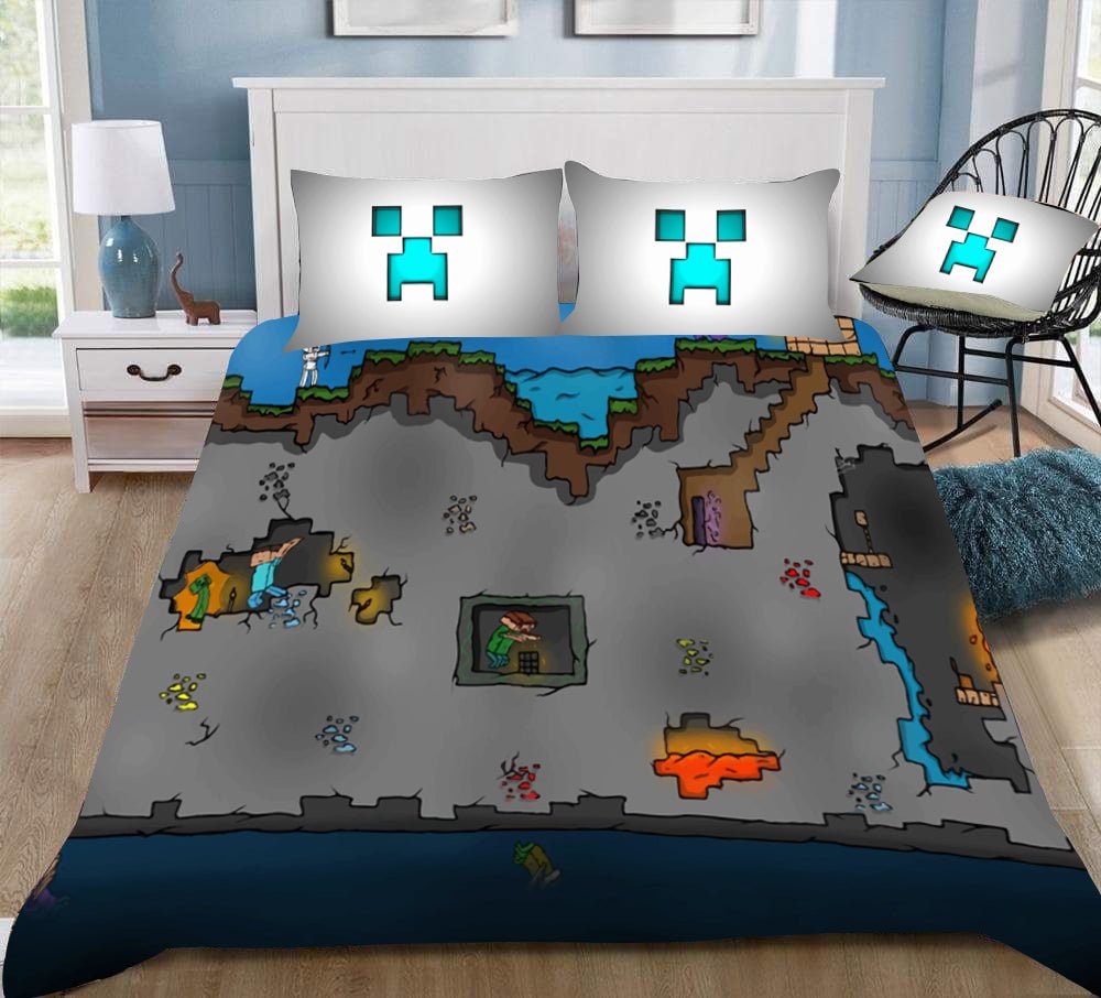 Pictures Of Minecraft Creeper Bed Set