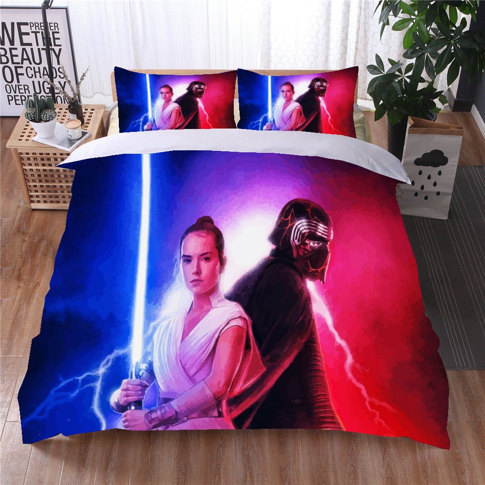 Daisy Ridley Star Wars Bedding Blue Red Duvet Covers Twin Full Queen ...