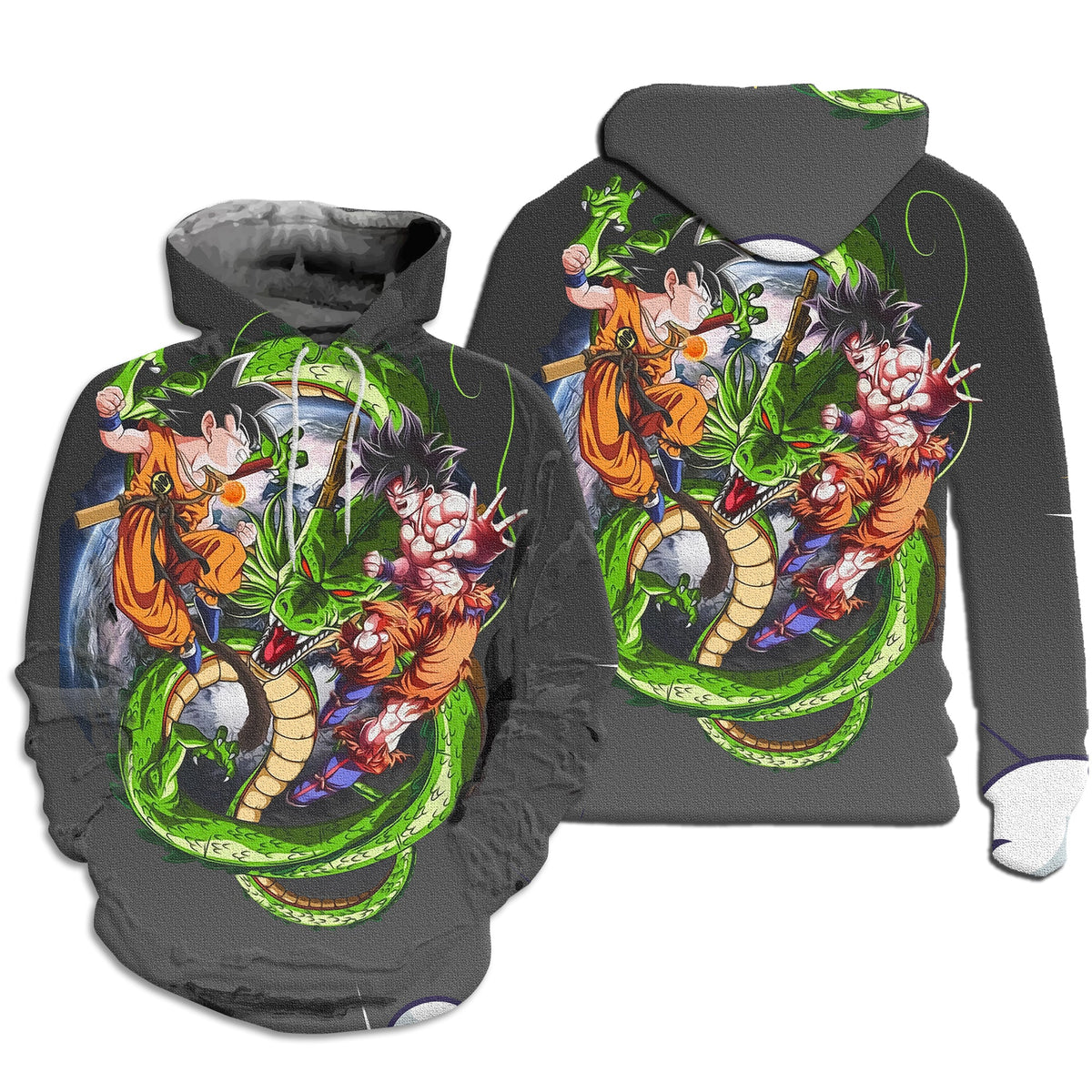 Dragon Ball Z Hoodie Sweatshirt Jacket dbz Goku Hoodie HP41| Lusy Store LLC