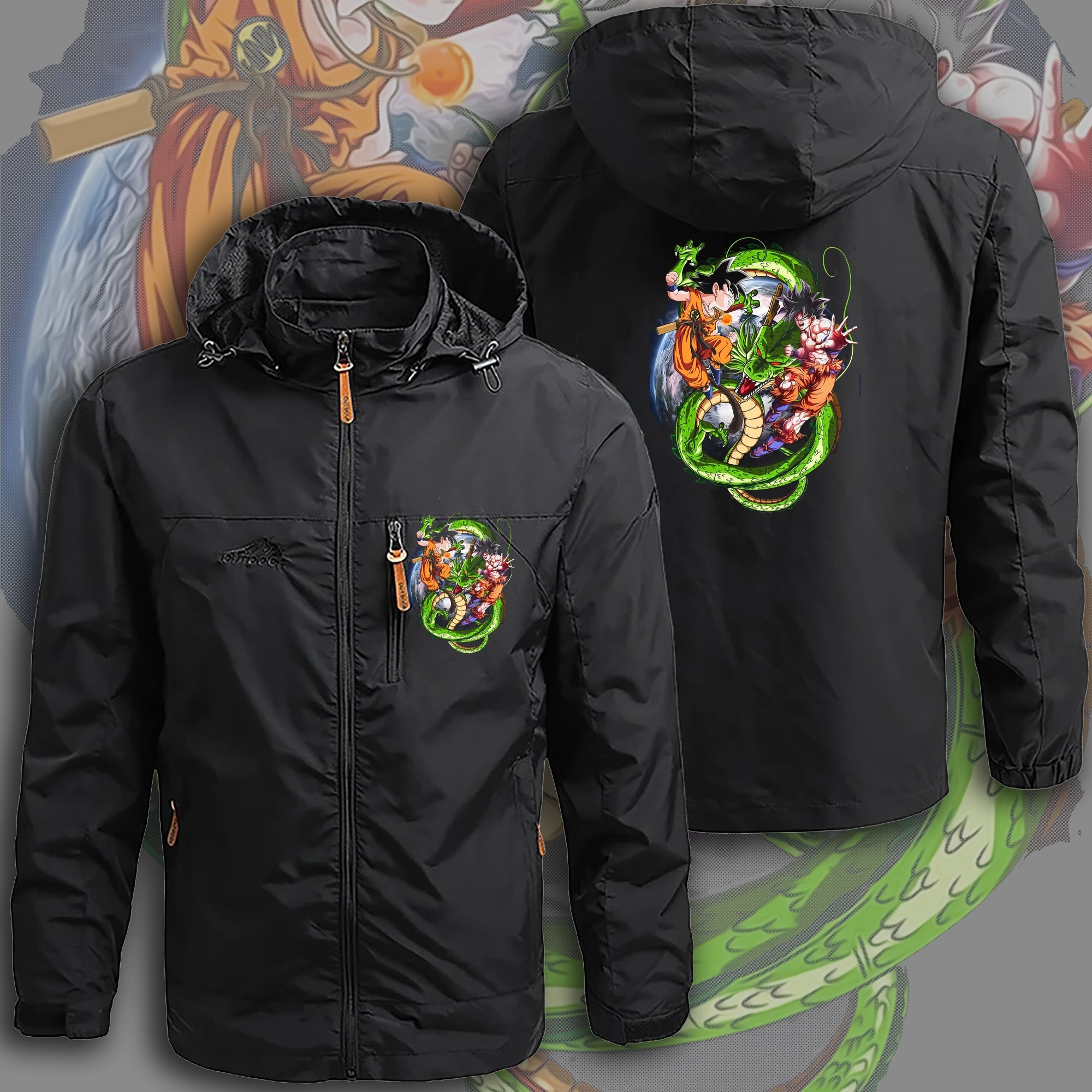 Dragon Ball Z Jacket Goku Field Jacket Waterproof Windbreaker Outerwear ...