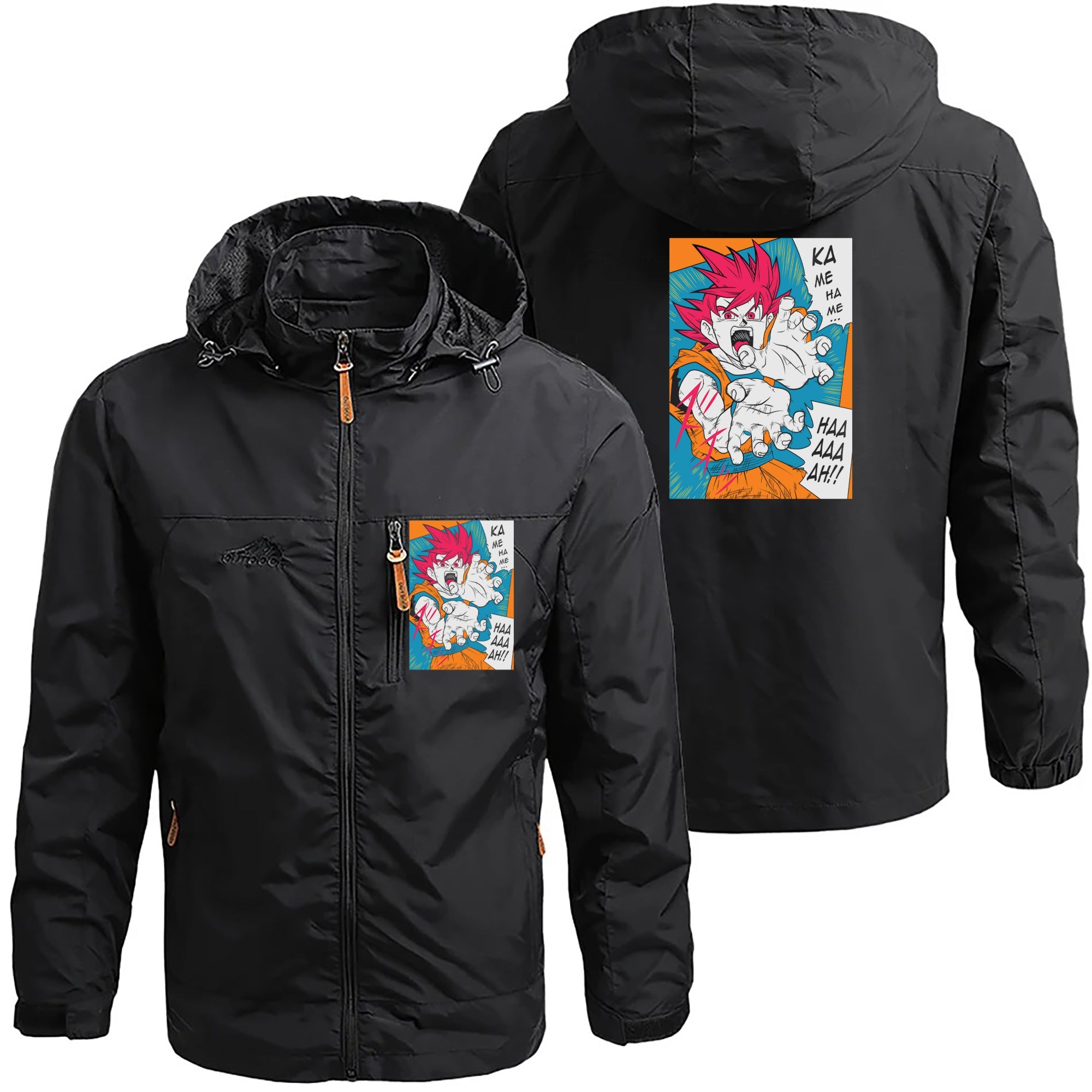 Dragon Ball Z Jacket Goku Field Jacket Waterproof Windbreaker Outerwear ...