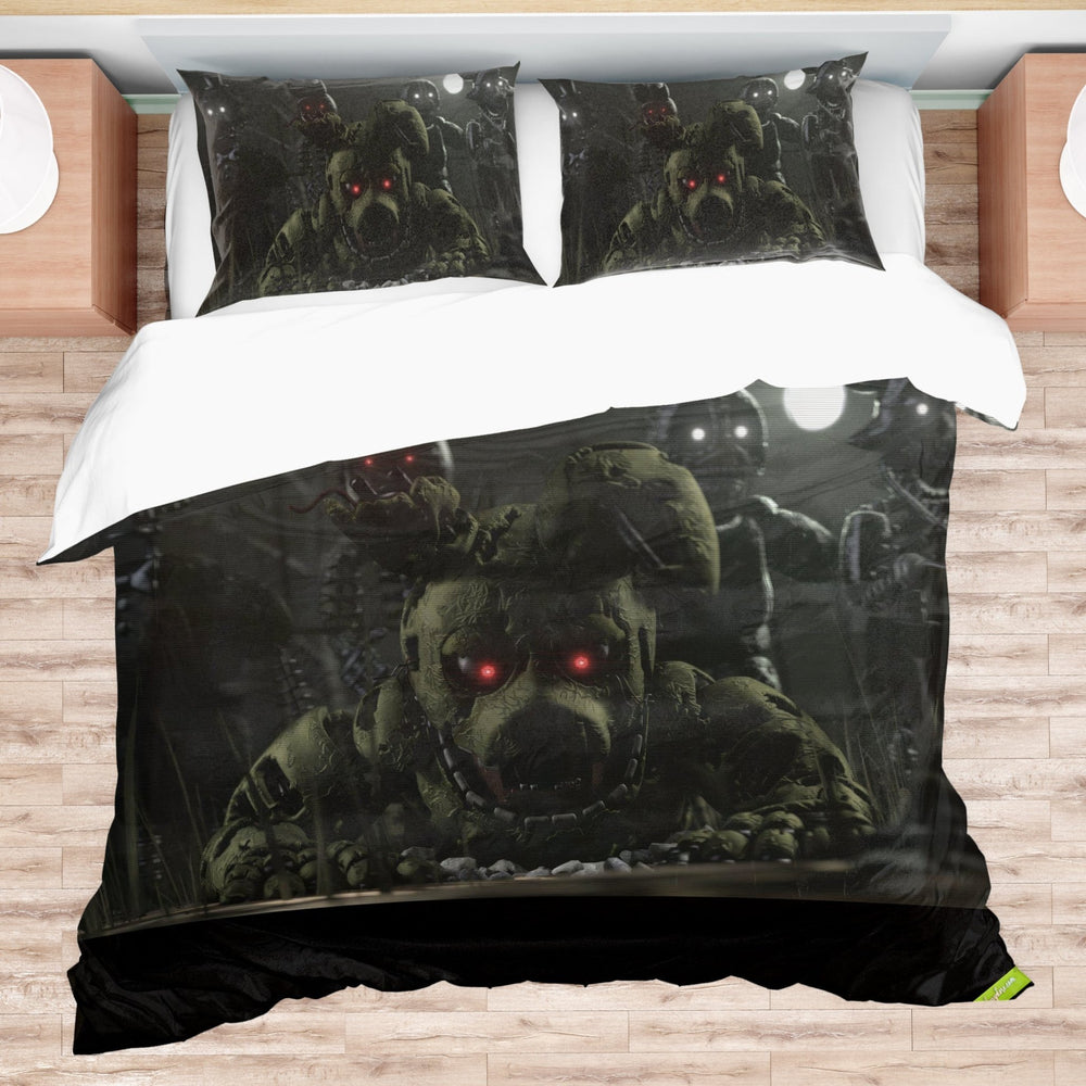 FNaF Bedding Set FNaF World Springtrap Foxy Nightmare Freddy Bonnie ...