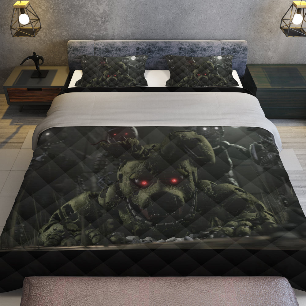 FNaF Bedding Set FNaF World Springtrap Foxy Nightmare Freddy Bonnie ...