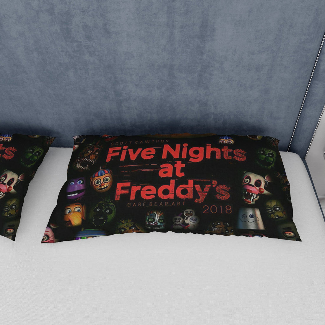 FNaF Bedding Set Game Freddy Fazbear Golden Freddy Black Quilt Set ...