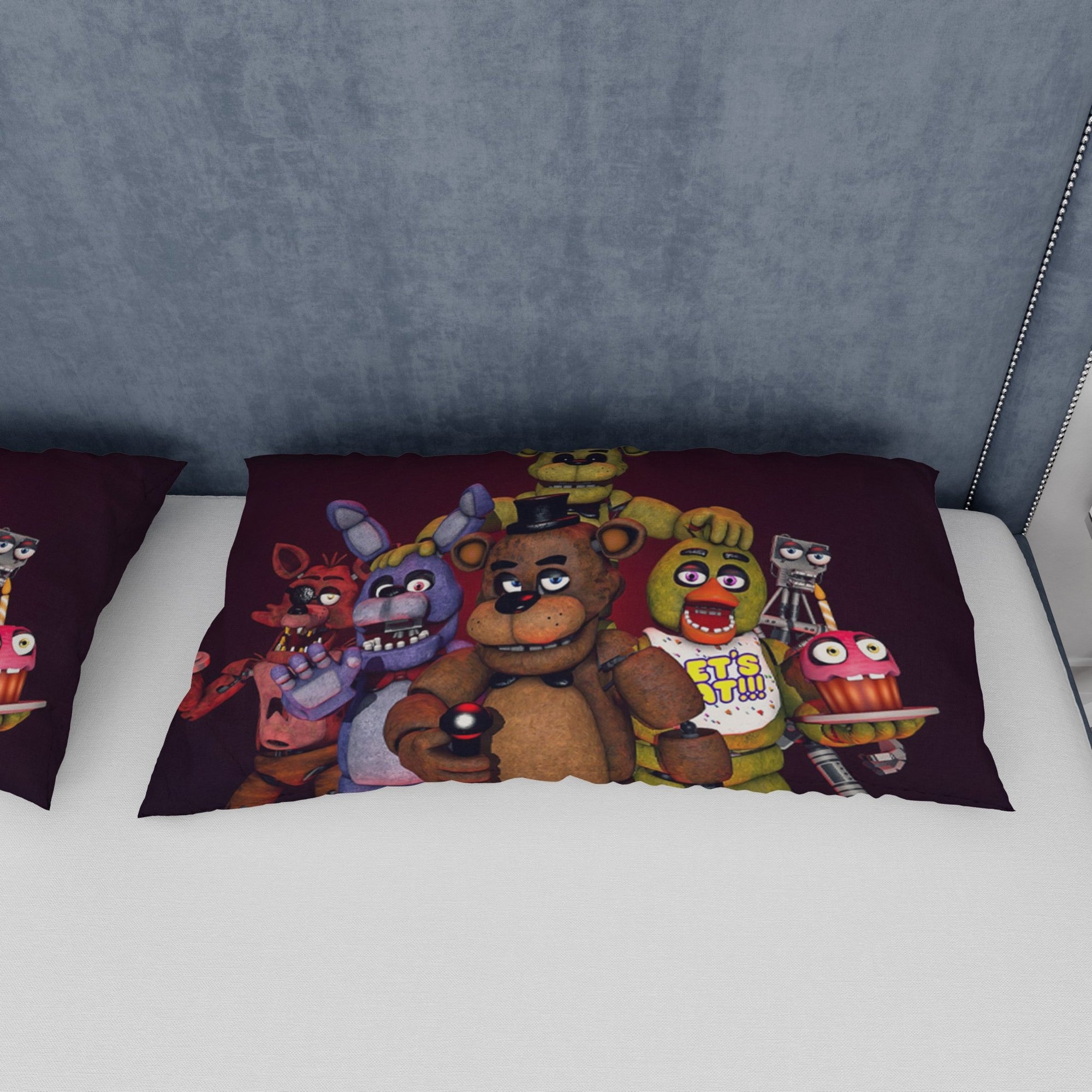 FNaF Bedding Set Quilt Set Cute Freddy Fazbear Chica Fox Bed Linen ...