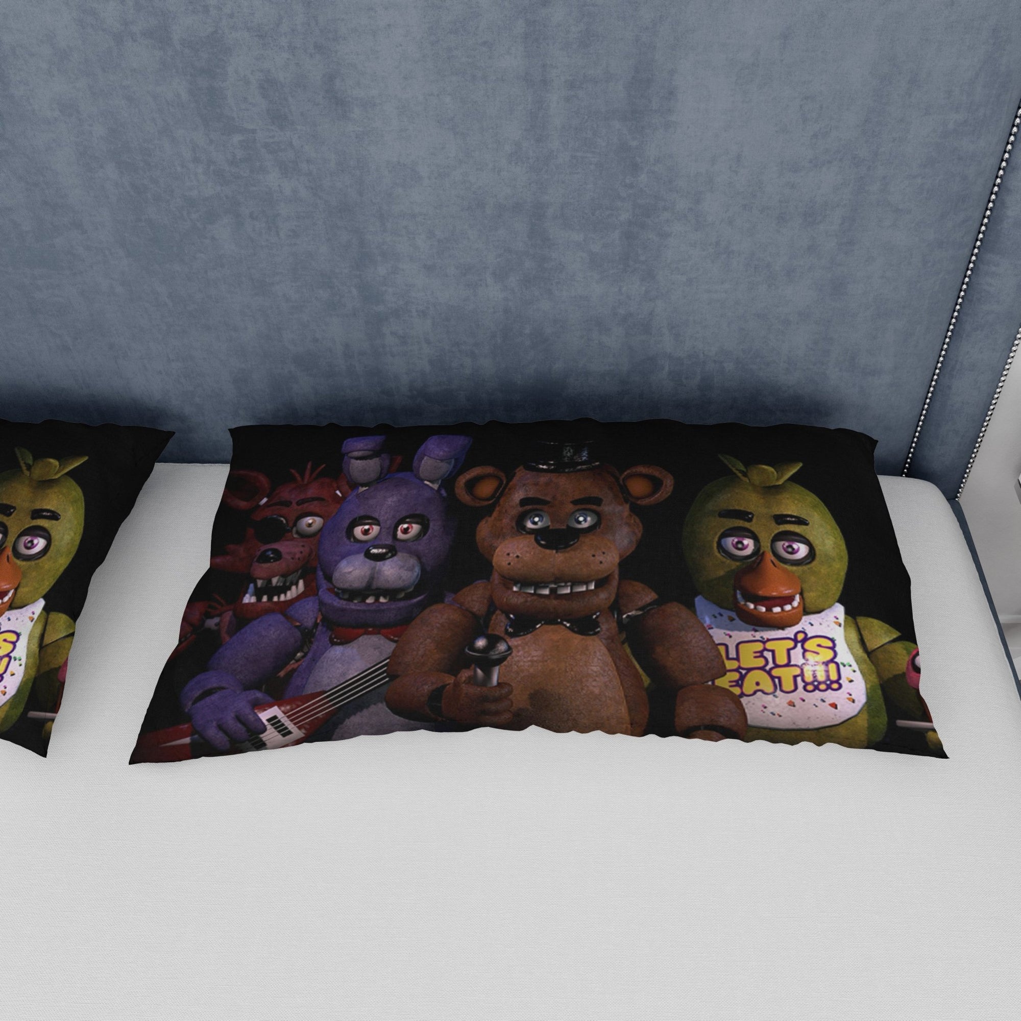 FNaF Bedding Set Quilt Set Freddy Fazbear Chica Foxy Glamrock Bed Linen ...