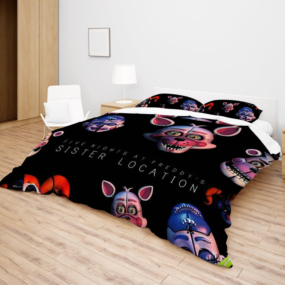 FNaF Bedding Set Quilt Set Freddy Funtime Foxy Sister Location Bed Set ...