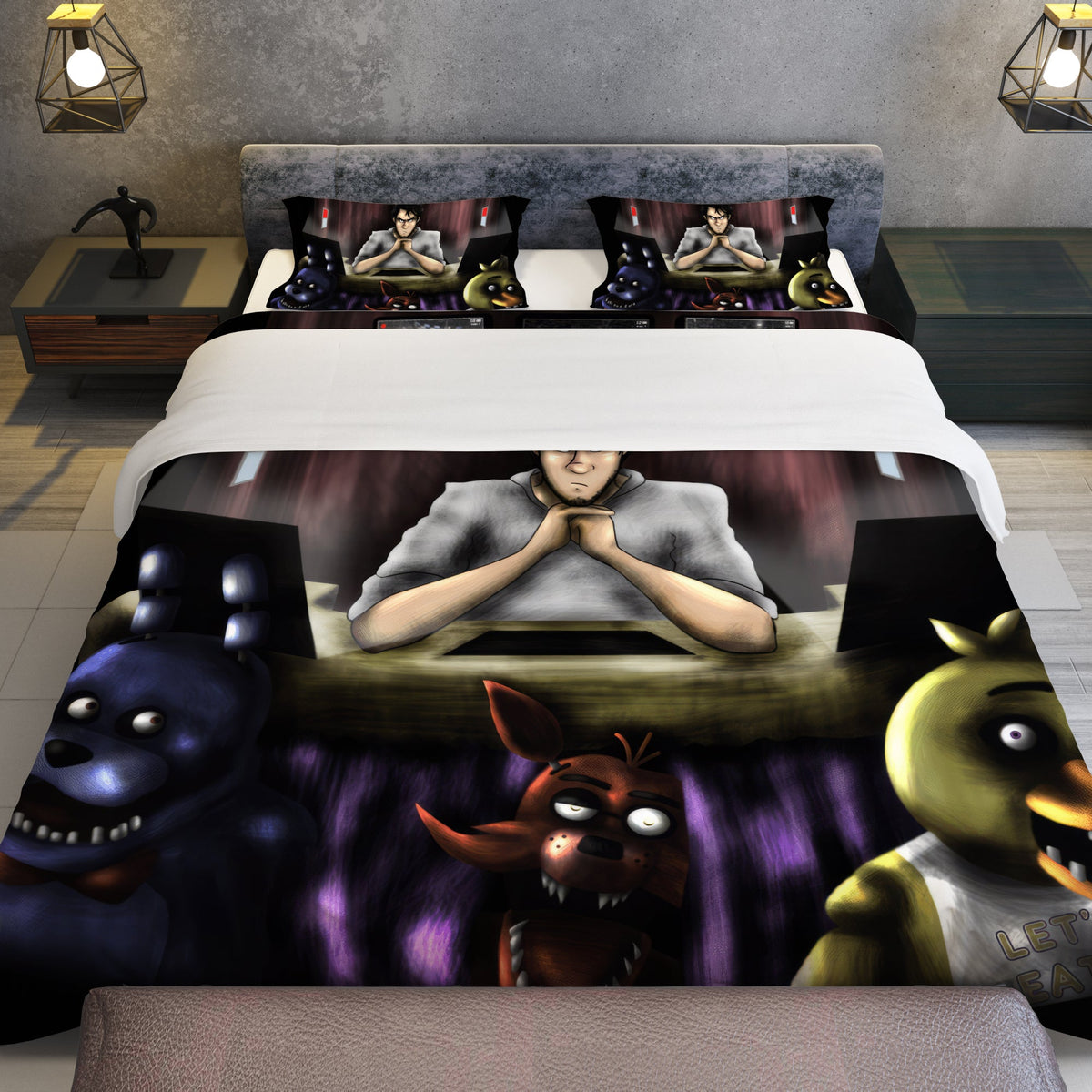 FNaF Bedding Set Quilt Set Nightmare Freddy Game Bed Set - Lusy Store ...