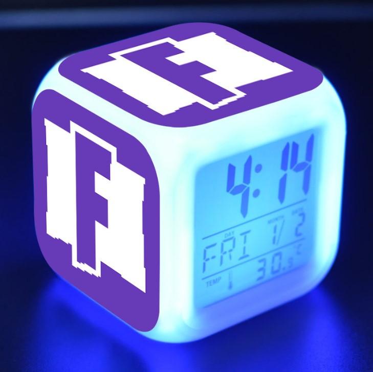 Fortnite Alarm Clock Colorful Light LED Great Gift For Kids – Lusy Store