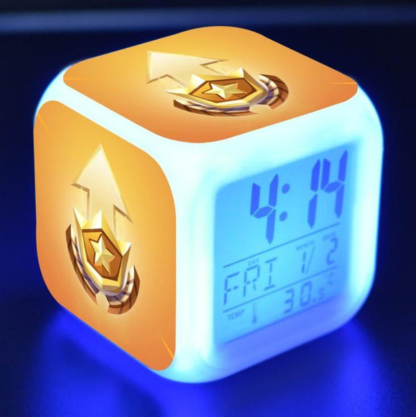 Fortnite Alarm Clock Colorful Light LED Great Gift For Kids T1528 ...