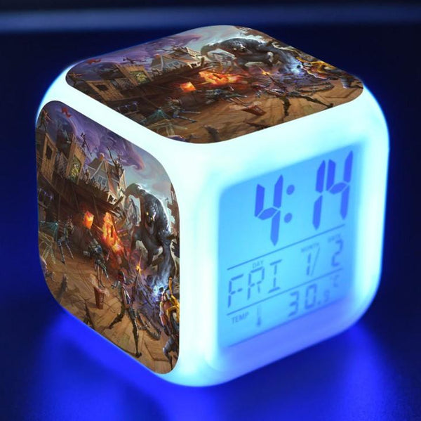 Fortnite Alarm Clock Colorful Light LED Great Gift For Kids T1530 ...