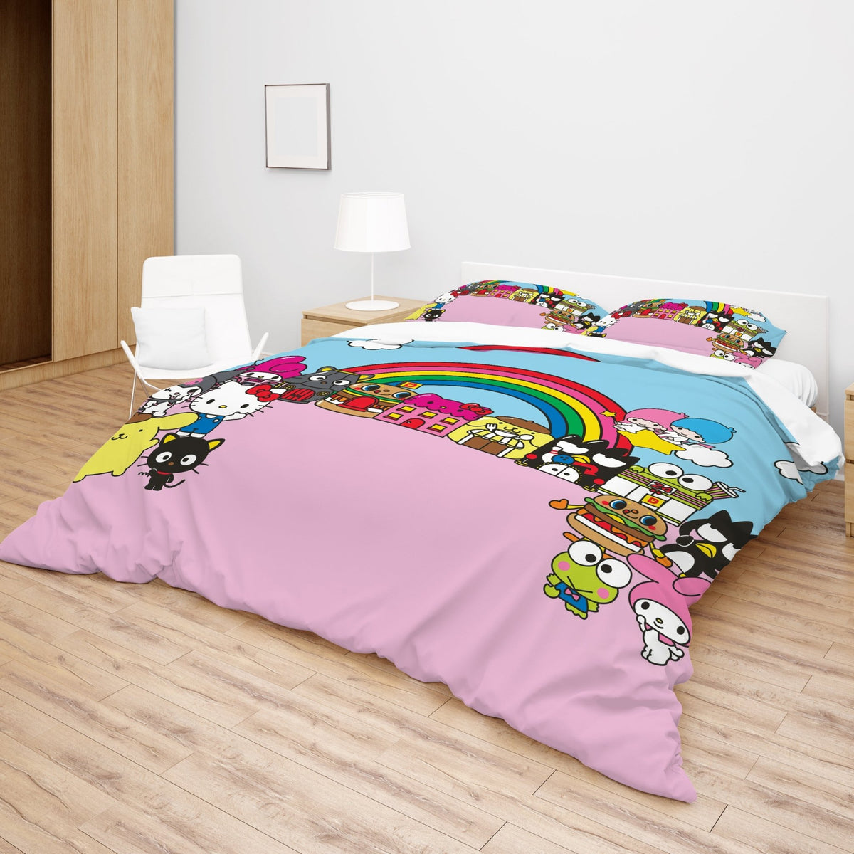 Hello Kitty and Friends Bedding Set Snuggle into a Sanrio Bed Set ...
