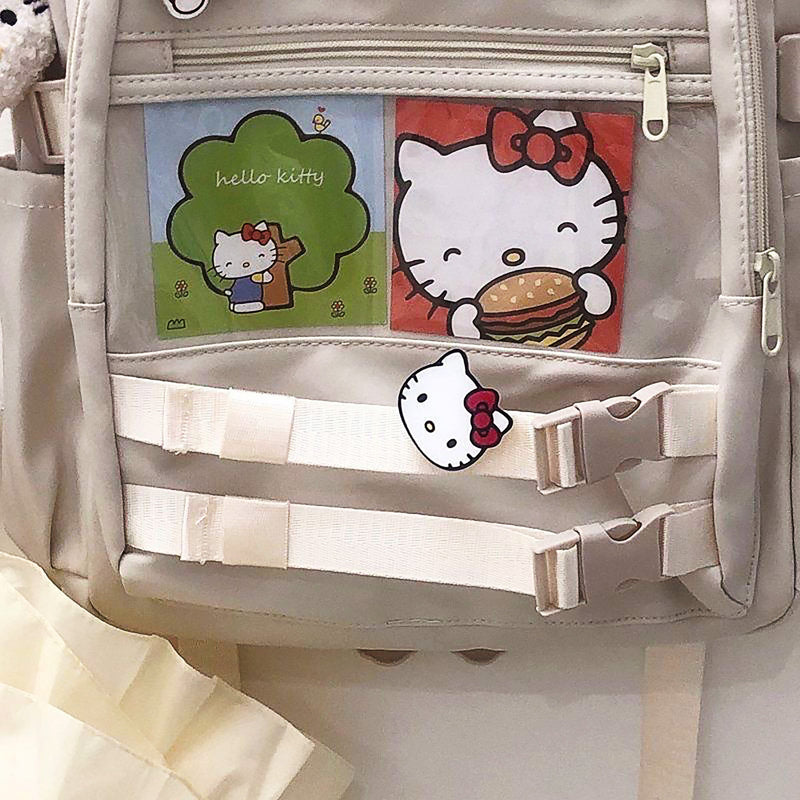 Hello Kitty Backpack Soft Girl Cute Campus Schoolbag Middle School ...