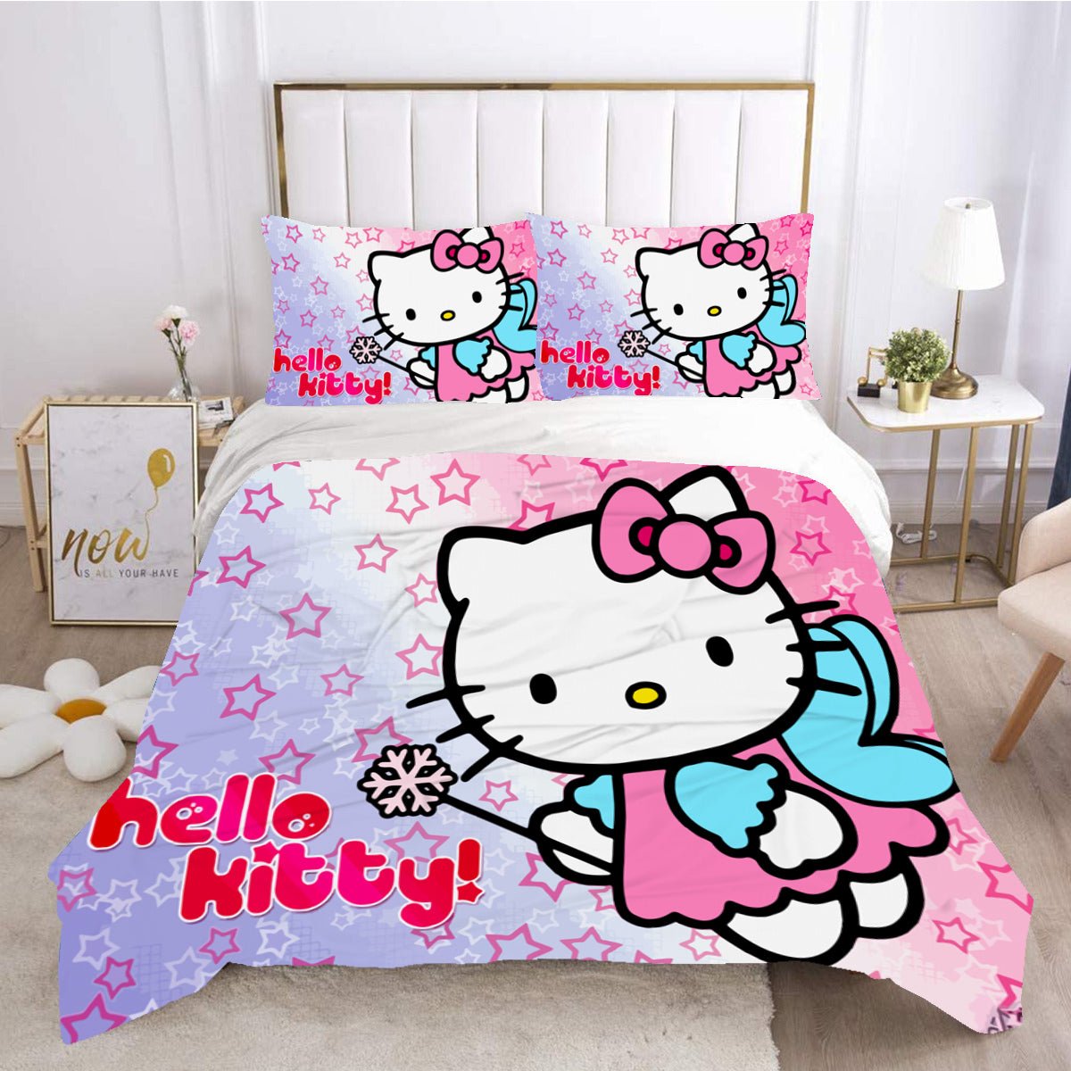 Hello Kitty Bed Set Hello Kitty And Friends Christmas Bedding Colorful ...