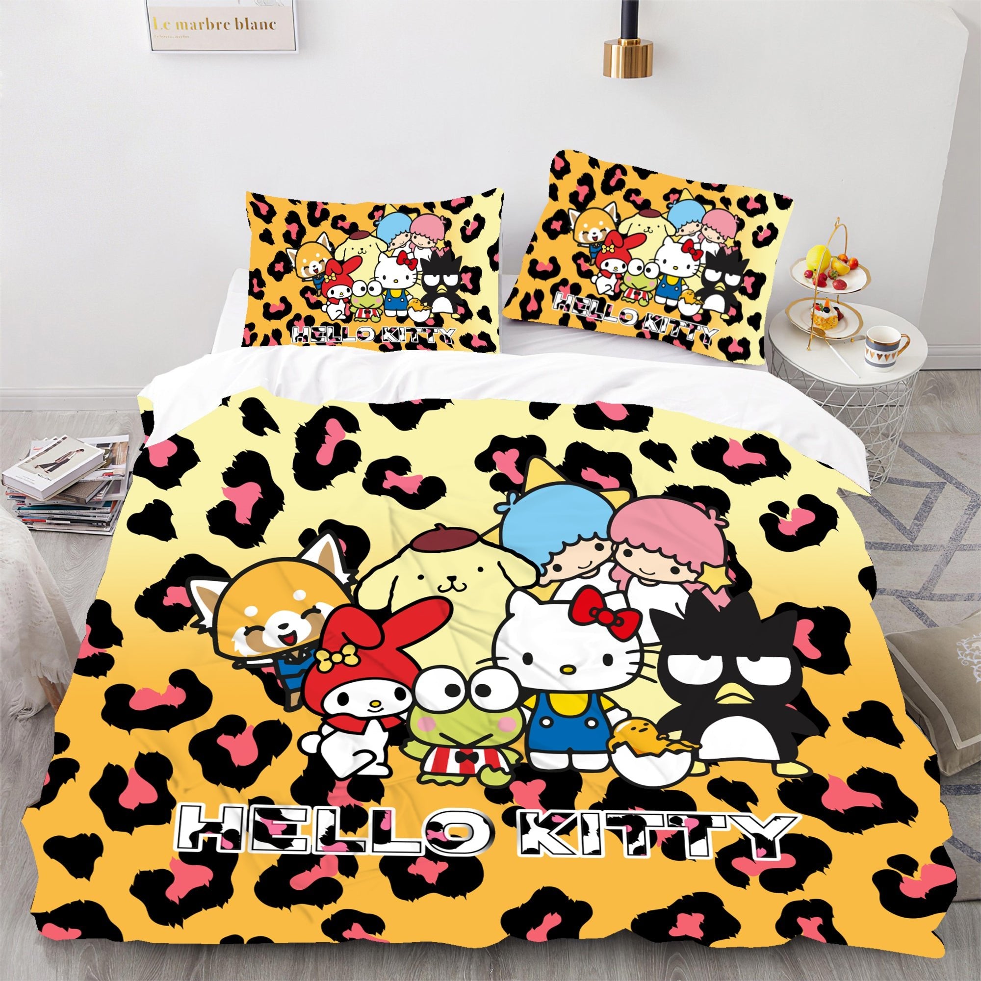Hello Kitty Bed Set Linen Cute Luxury Design Bedding Set and Quilt Set ...