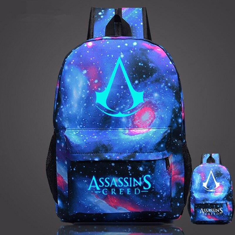 Lumious Assassin's Creed Backpack Oxford Boy Girl mochilas – Lusy Store