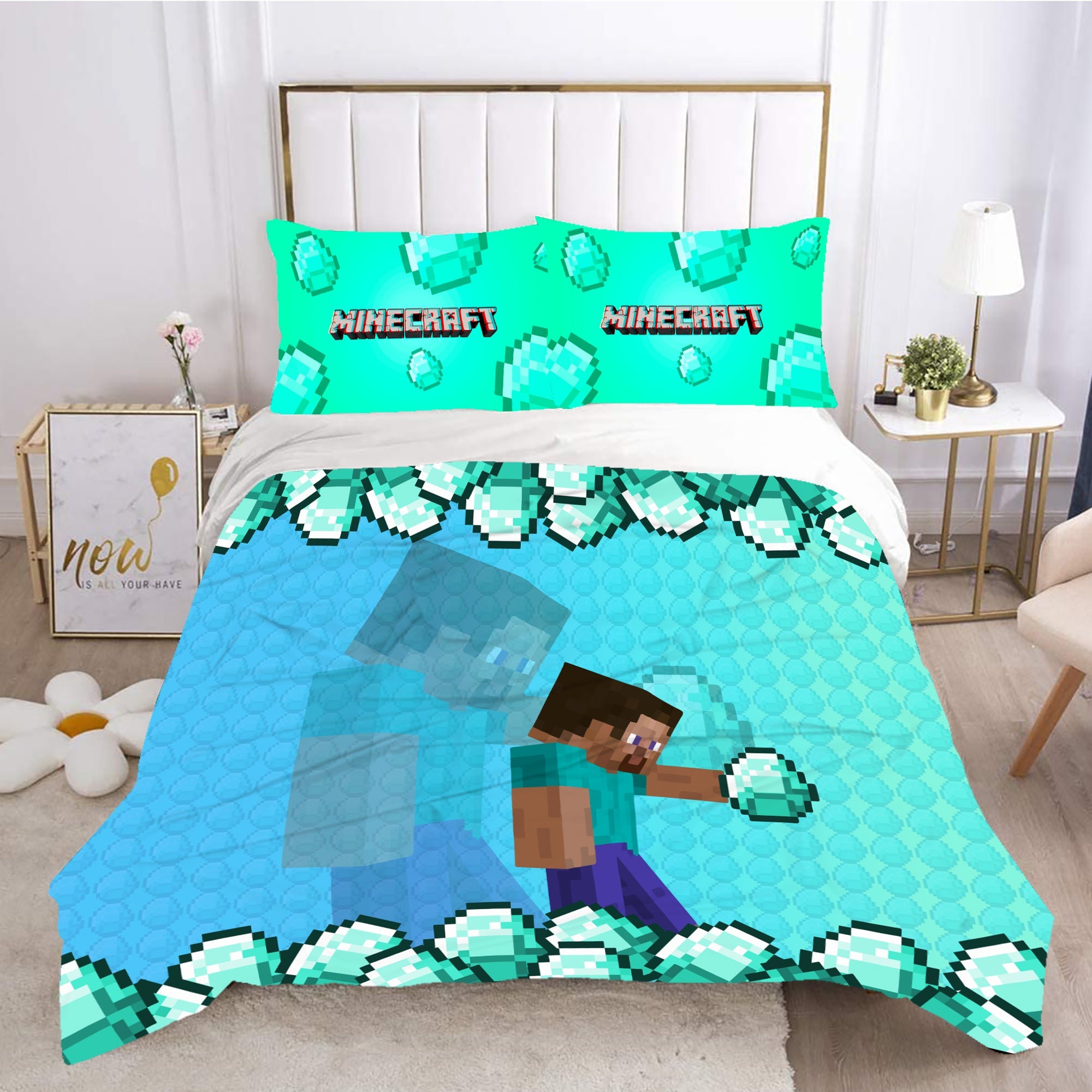 Mine Craft Bedding LS909 - Lusy Store LLC| Lusy Store