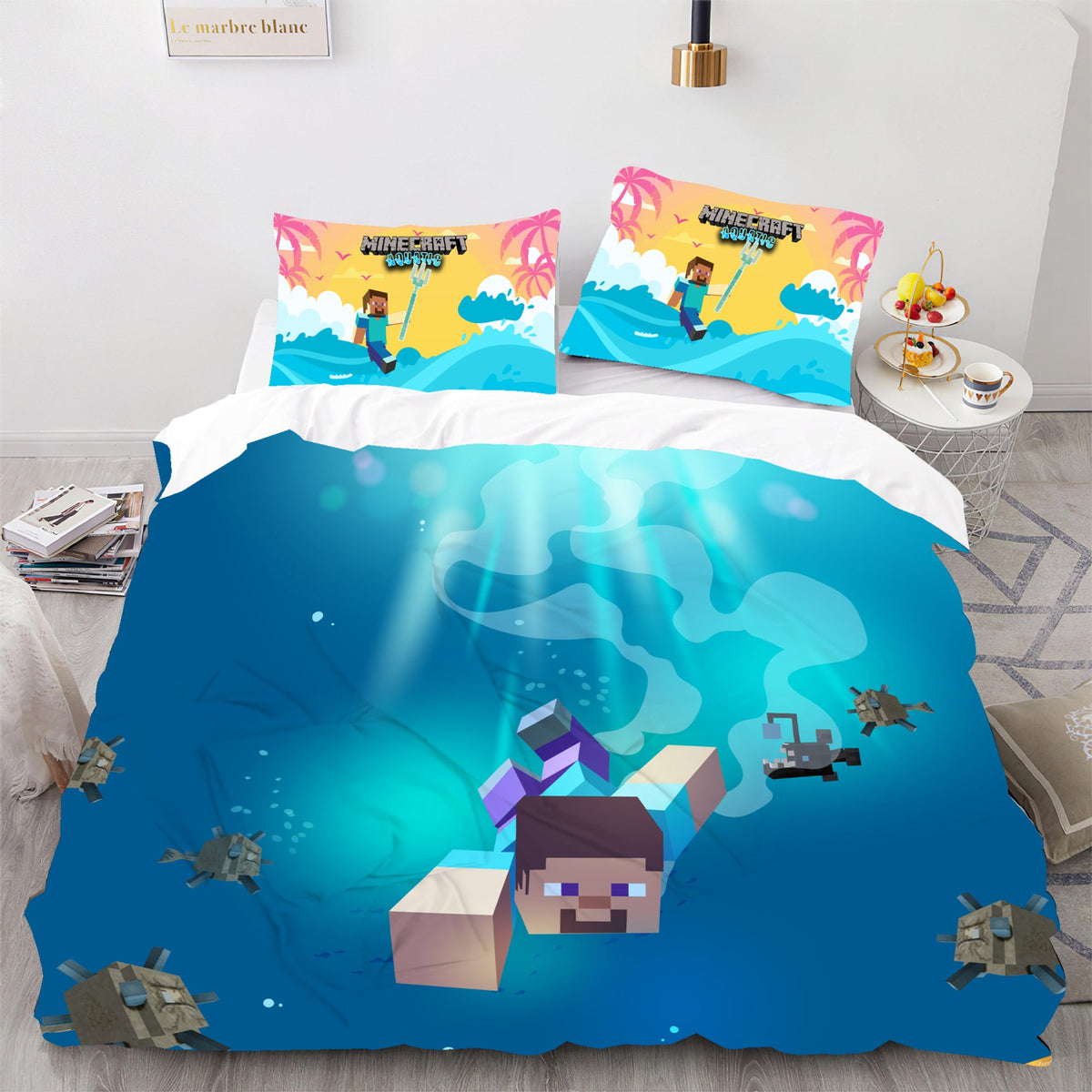 Minecraft Bedding| minecraft bed sheets| Lusy Store LLC