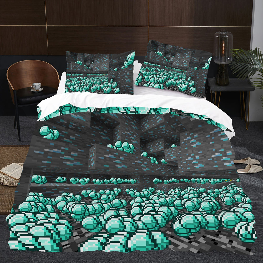 Minecraft Diamond Bed Sheets - Duvet Covers & Bed Set for All Sizes ...