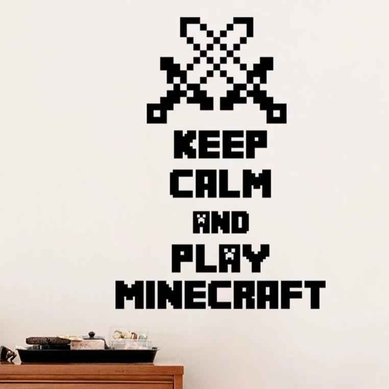 Minecraft Wall Stickers For Kids Room Decal Home 3D – Lusy Store