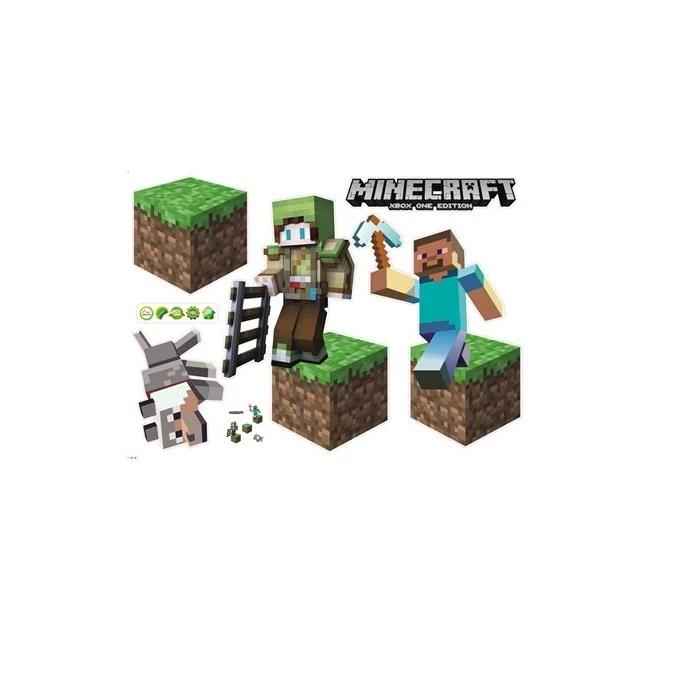 Minecraft Wall Stickers For Kids Room Decal Home 3D – Lusy Store