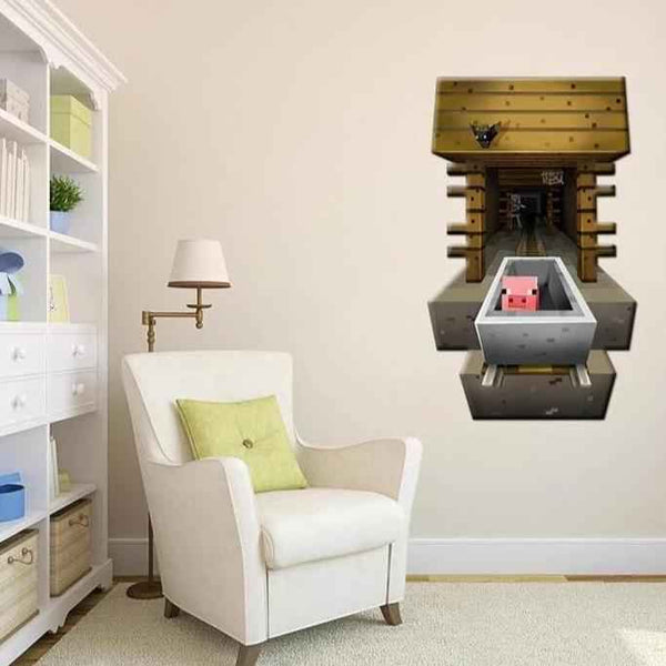 Minecraft Wall Stickers For Kids Room Decal Home 3D – Lusy Store