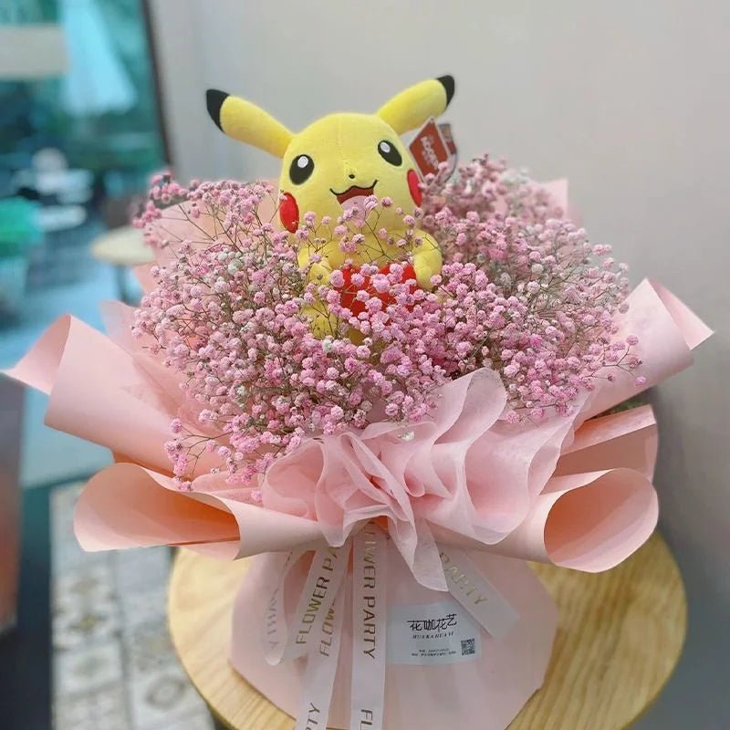 Pokemon Bouquet Pikachu Plush Bouquet Flower Surprise Gift - Lusy Store ...