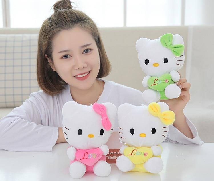 Soft Hello Kitty Plush Toy Stuffed Cartoon Kitty Cat Plush Soft Toys ...